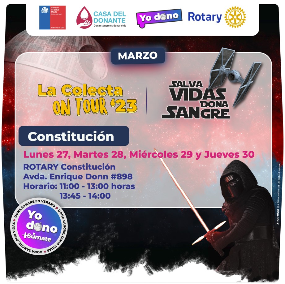 Hospital de Constitución llama a donar sangre en la "Colecta on Tour ...