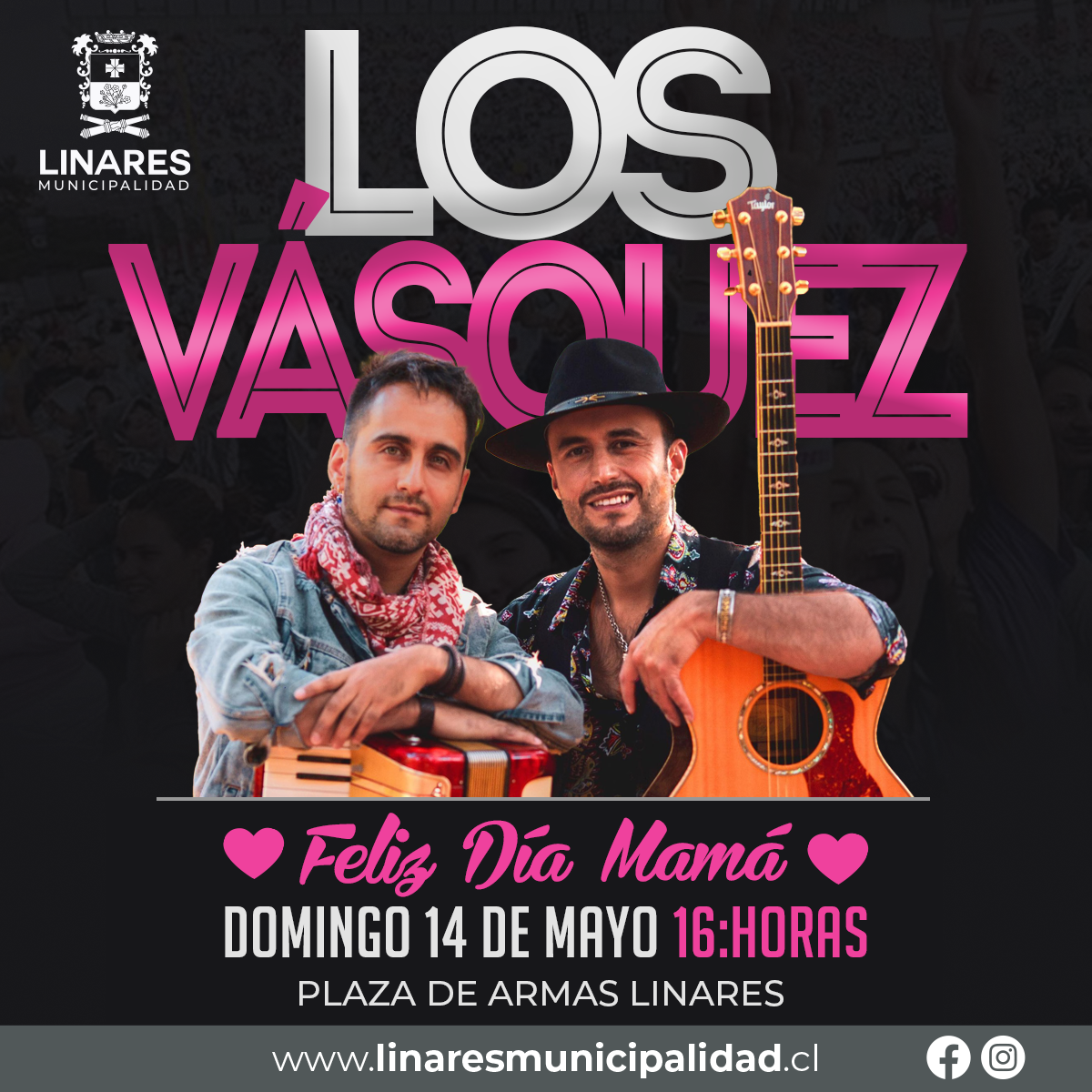 Día de la Madre: Los Vásquez se presentarán en la Plaza de Linares ...